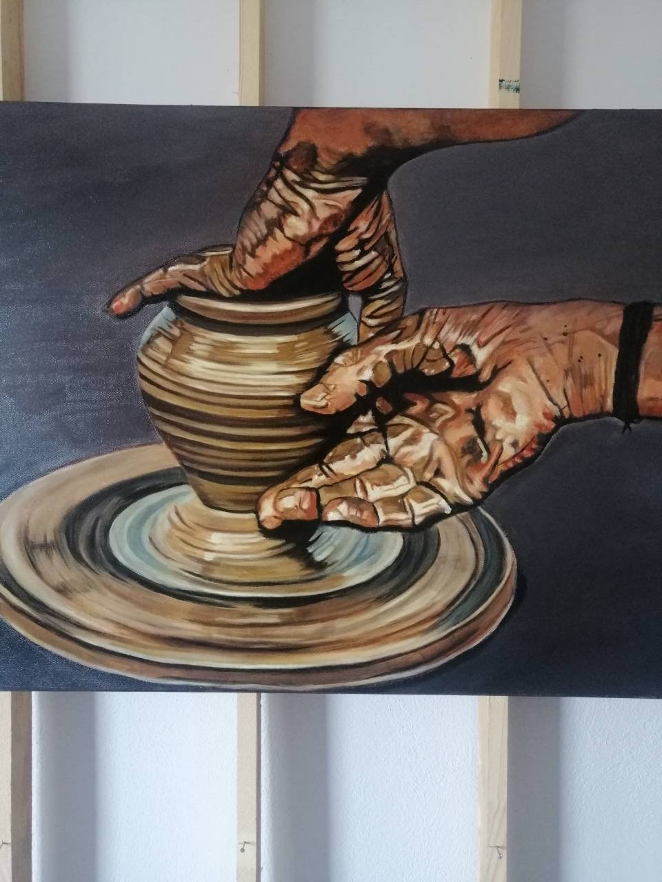 Original Oil on Canvas Mud Art Mud Painting Oil Painting Hand - Etsy