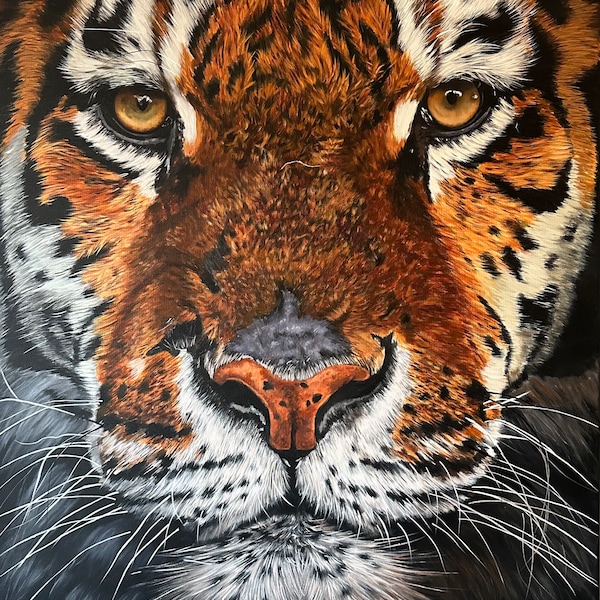 Tiger Painting - Etsy