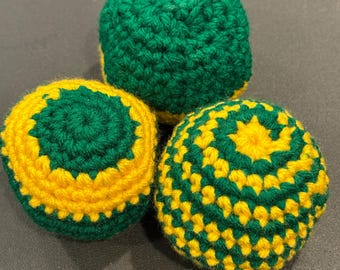 Vintage Original Hand Stiched Leather Hacky Sack 2 Panel Patent 4151944 ...