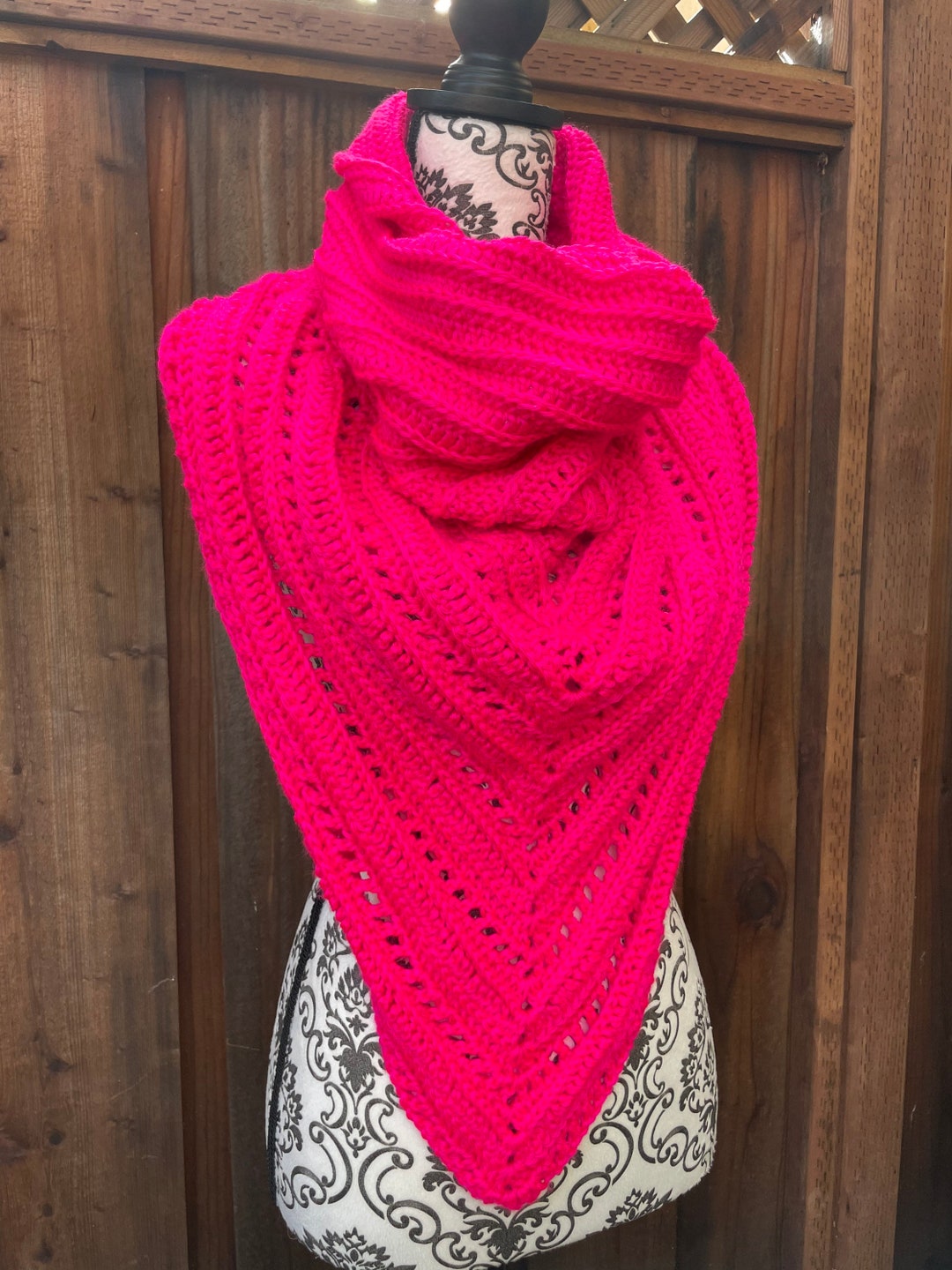 Wild Oleander Hooded Scarf-breast Cancer Awareness - Etsy