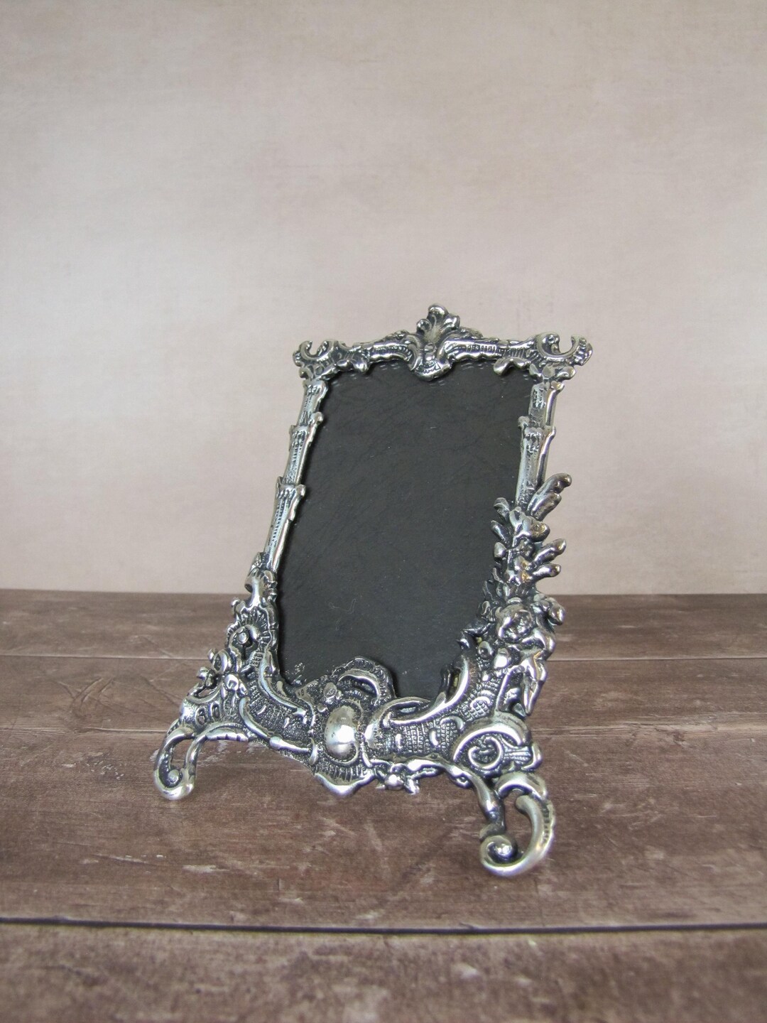 Antique Silver Ornate Photo Frame - Vintage Decorative Tabletop Display ...