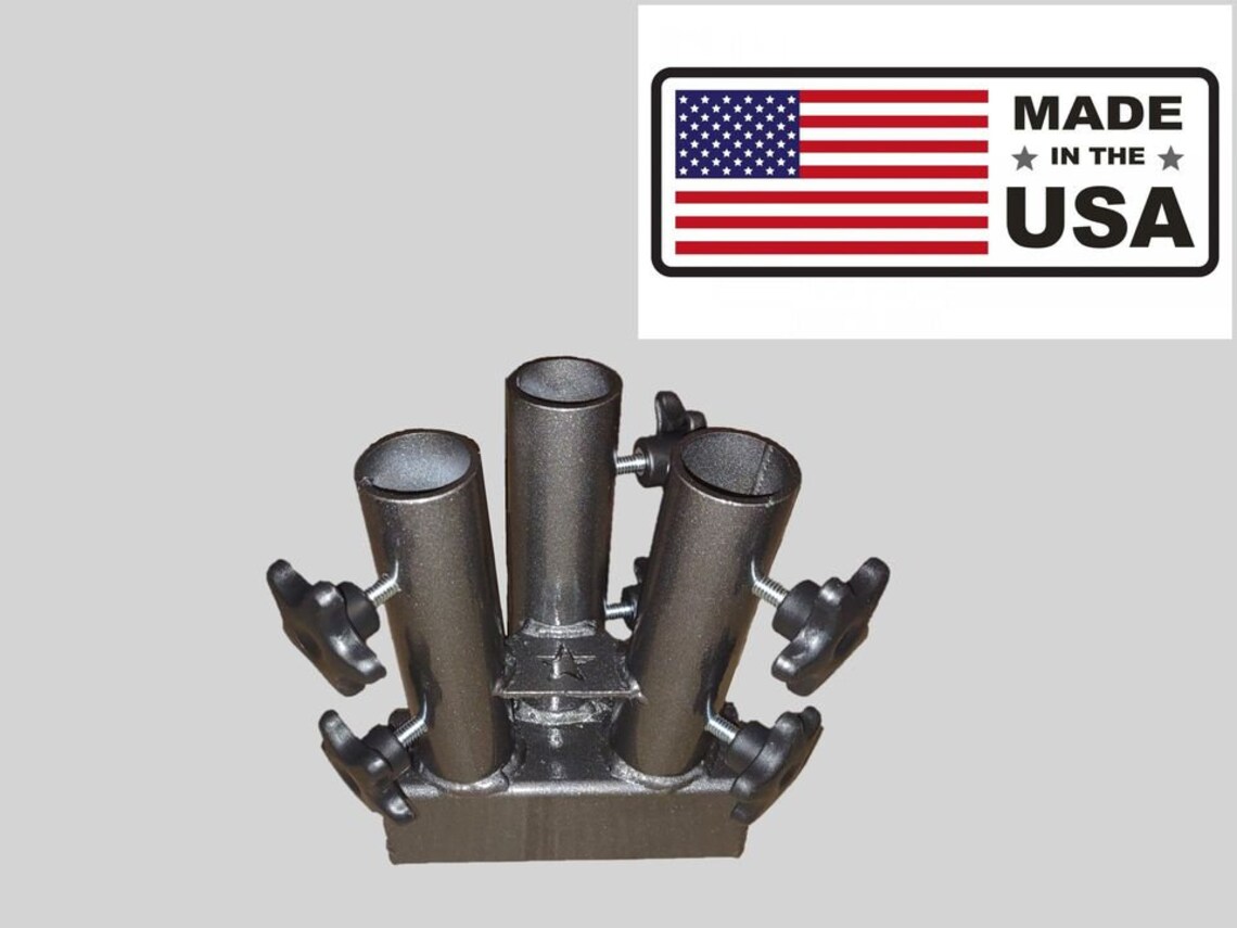 Hitch Mount Triple Flagpole Holder for 2 Receiver - Etsy