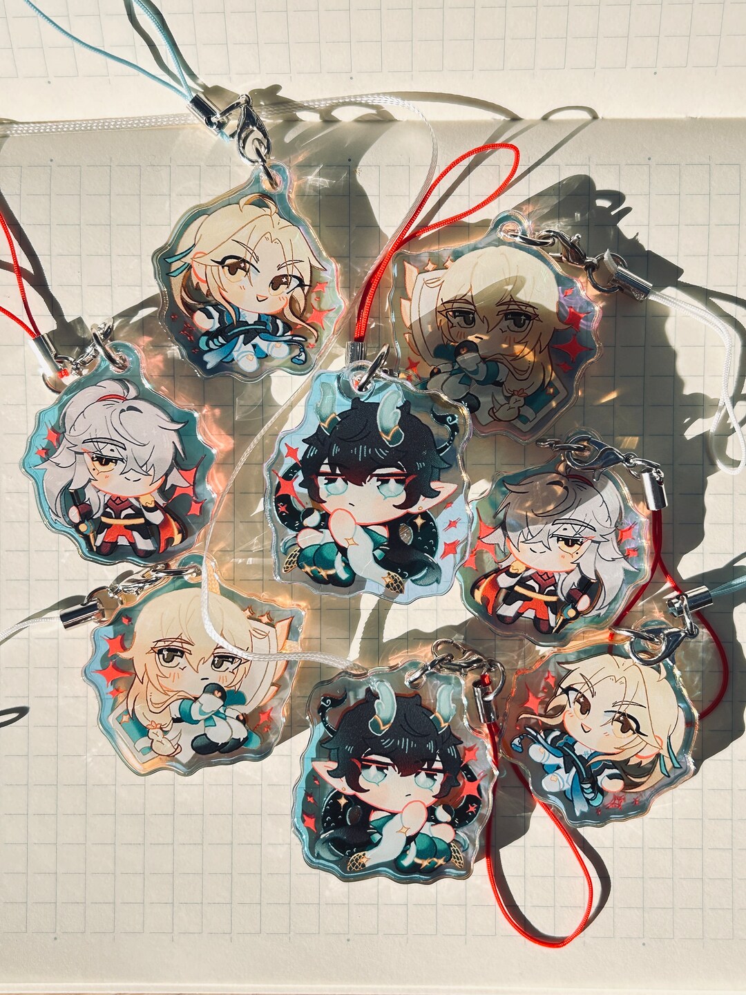 Xianzhou Luofu Holographic Phone Charms - Honkai Star Rail Jing Yuan ...