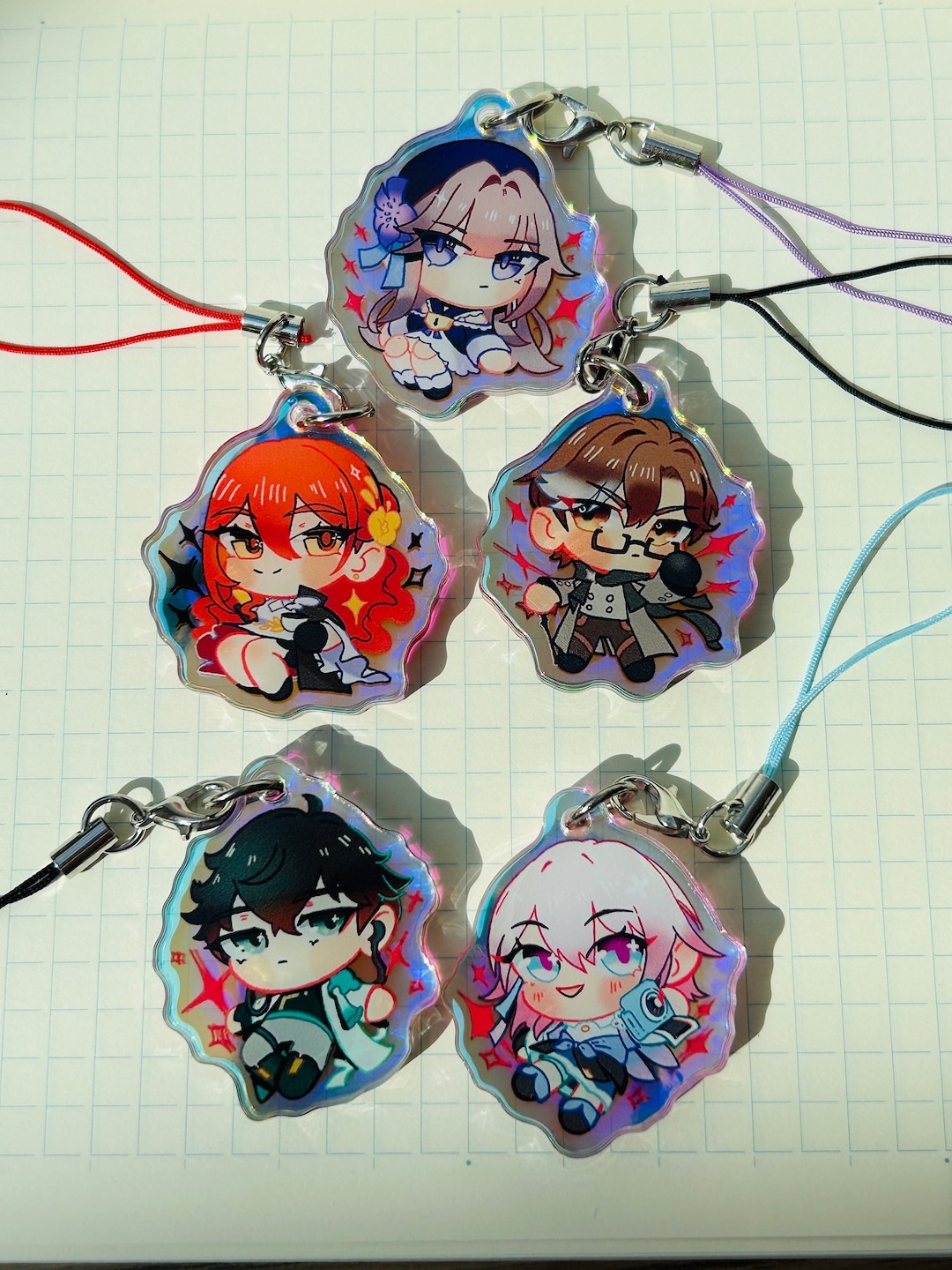 Astral Express / Herta Holographic Phone Charms - Honkai Star Rail ...