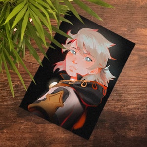 Albedo Print - Genshin Impact - Etsy