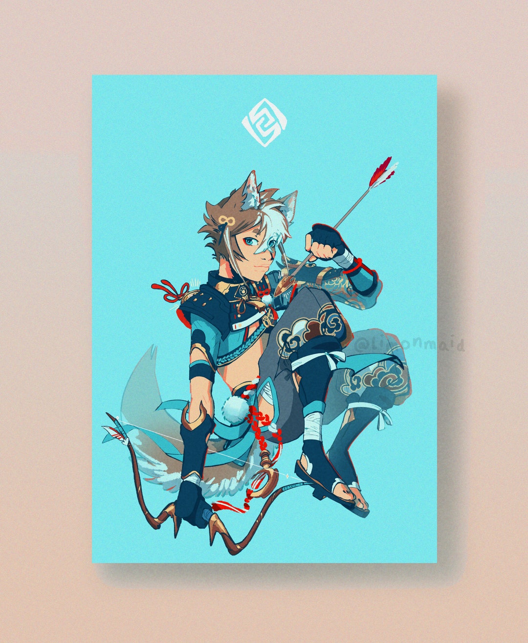 Gorou Print - Genshin Impact - Etsy