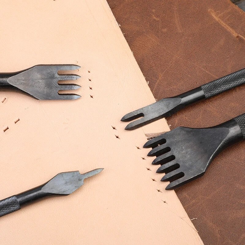 Leather Craft Tool Leather Working Kit With Sewing Needle Stitching ...