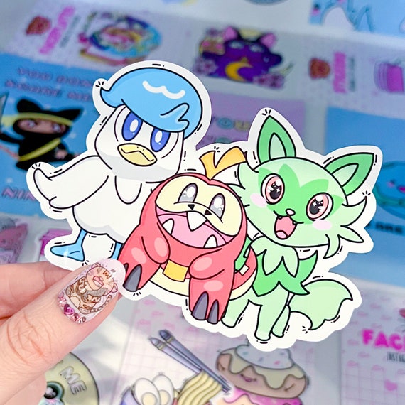 Paper & Party Supplies Stickers Paper pokemon l sticker Quaxly sticker ...