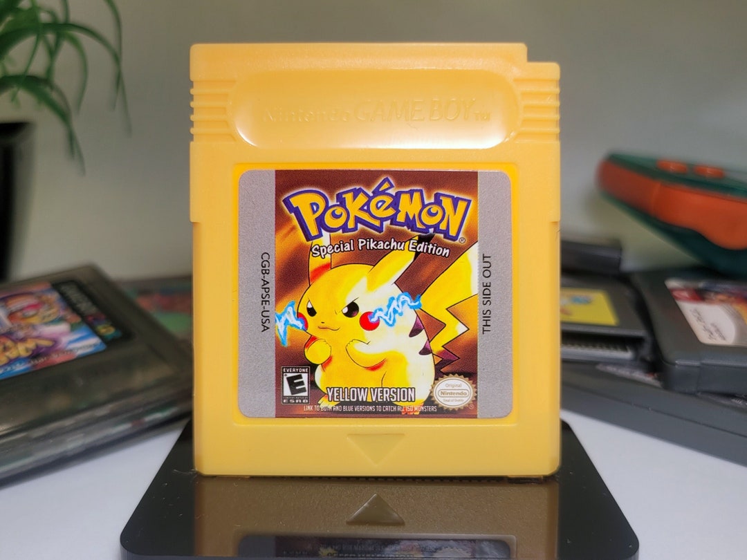 Pokémon Yellow Reproduction Cartridge compatible With GB/GBC/GBA - Etsy