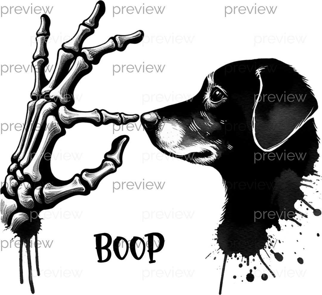 Funny Skeleton Dog Halloween Png, Bond Hand Png, Boop Halloween ...