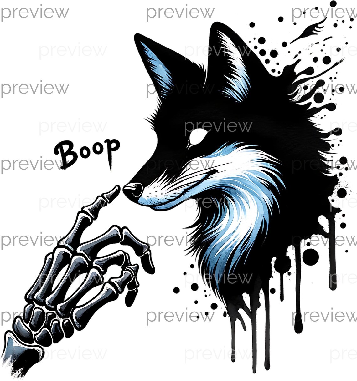 Funny Skeleton Fox Halloween Png, Bond Hand Png, Boop Halloween ...