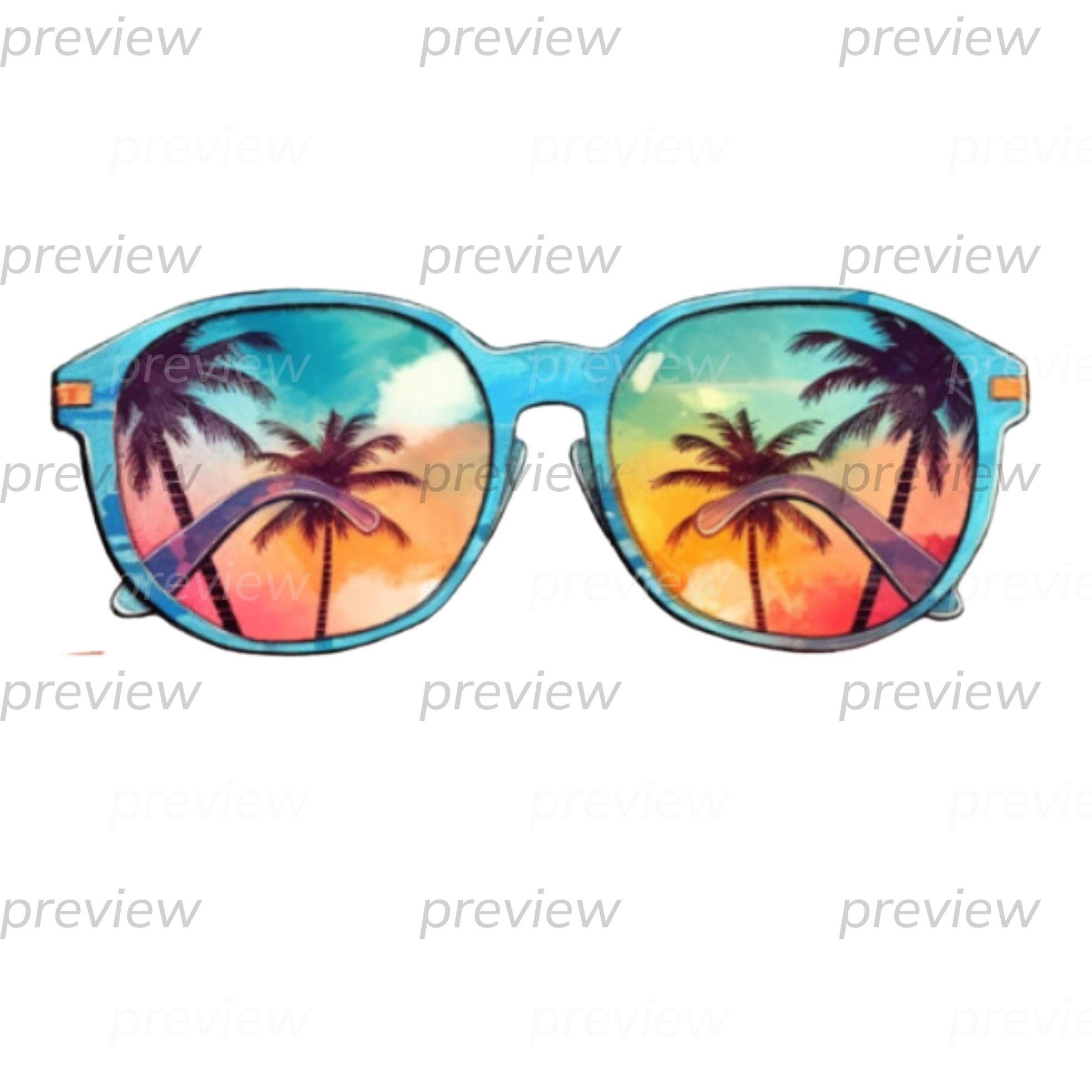 Summer Beach Watercolor Clipart Set, Vacation Clip Art, Boho Tropical ...