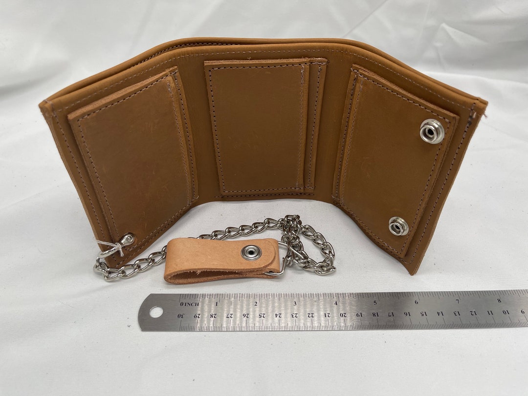 Tri-fold Chain Wallet - Etsy