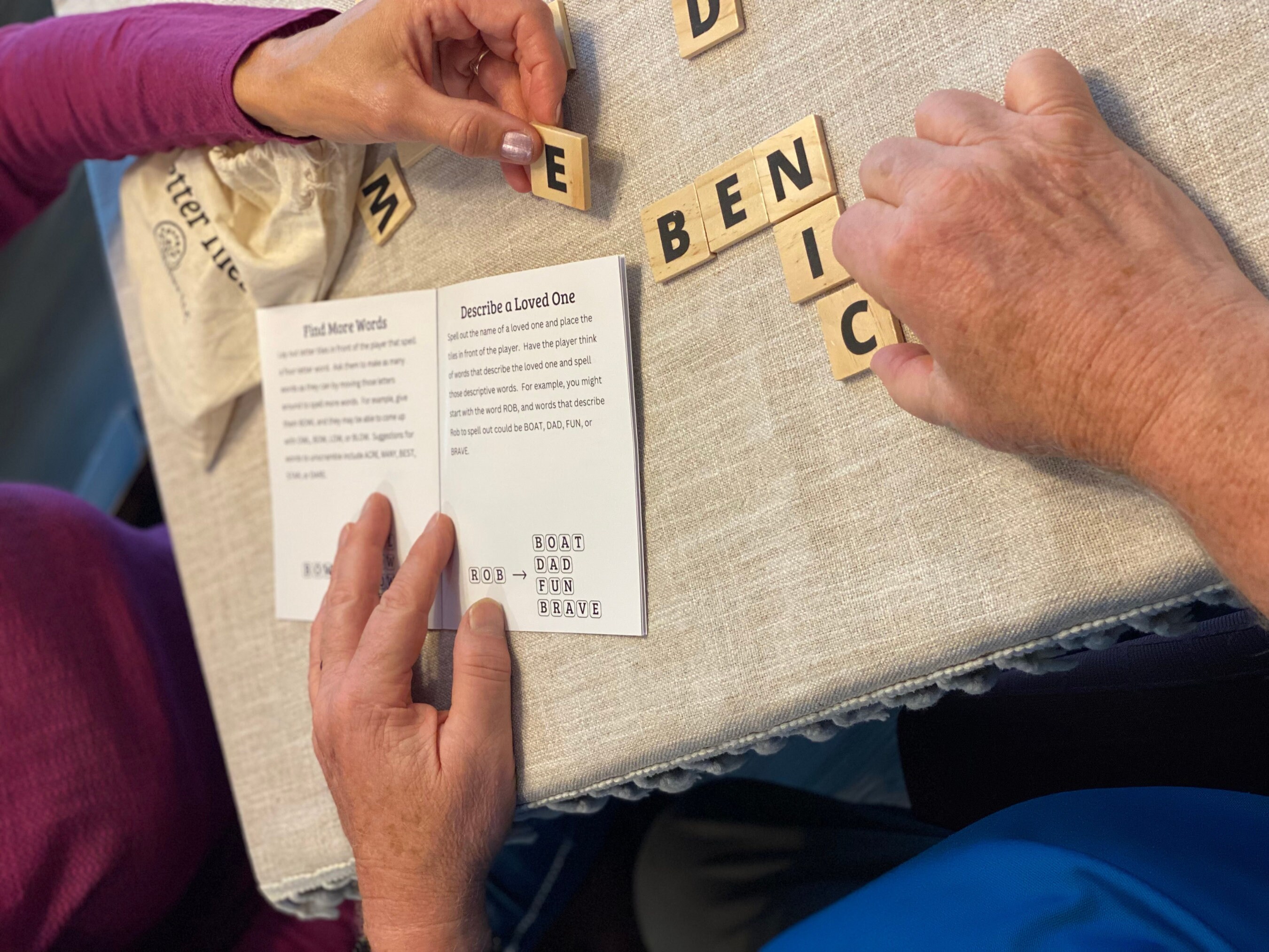 Letter Tiles Game | 10 Word Games for Seniors | Dementia Activity ...
