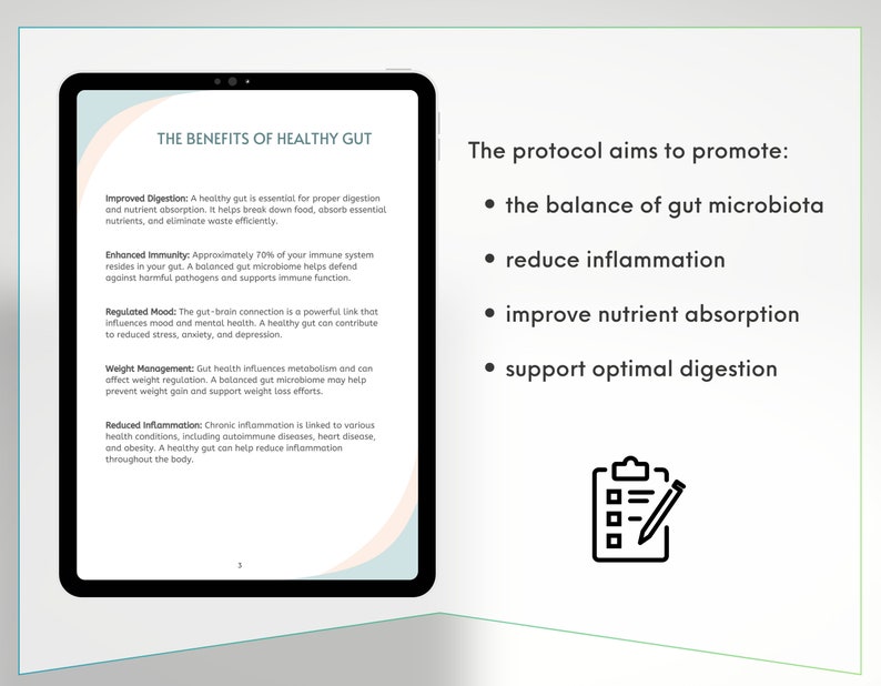 4 Week Gut Protocol Detox Meal Plan 28 Day Gut Cleanse Leaky Gut Health ...