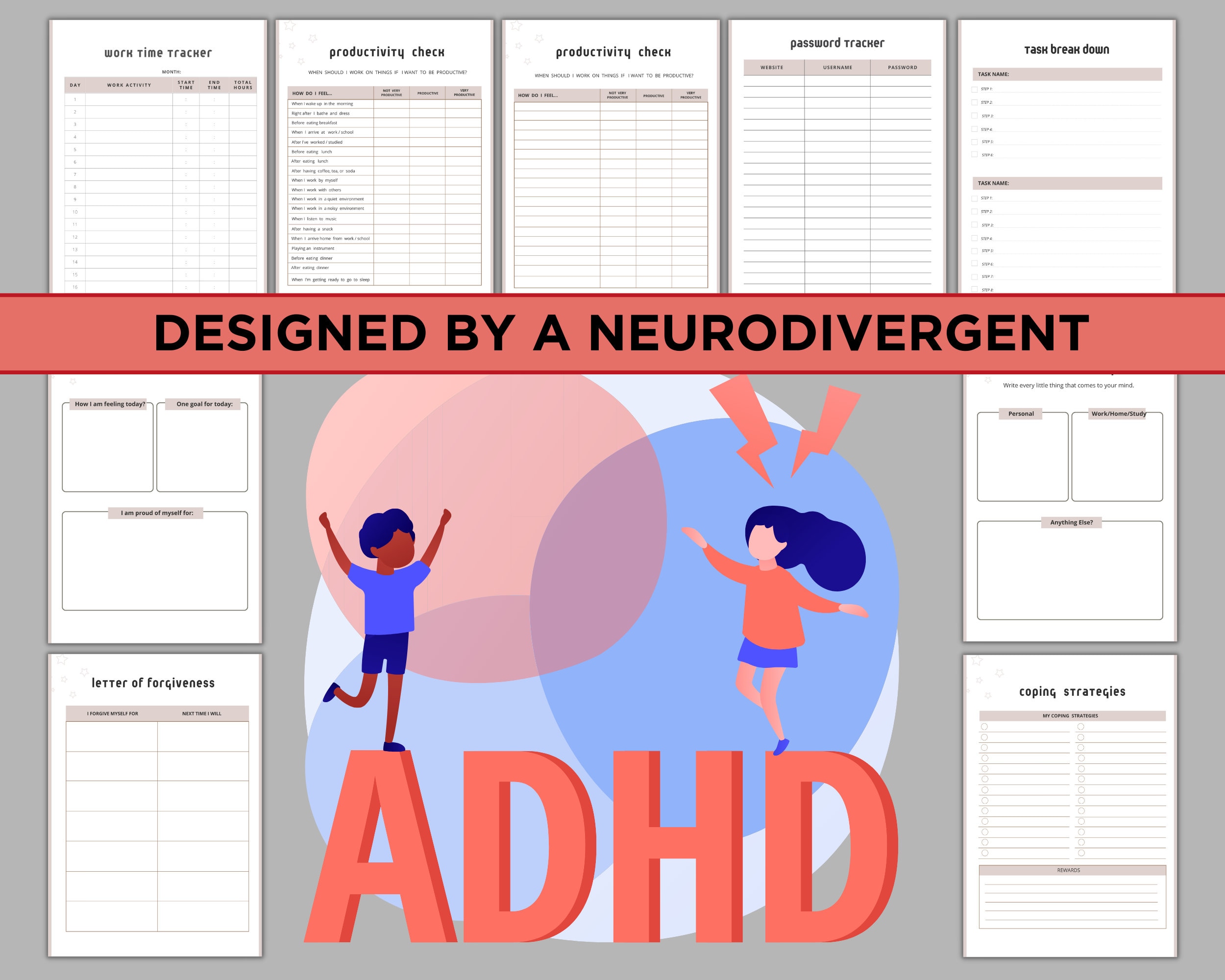 ADHD Resources Adult ADHD Planner Printable Adhd Planning A5 A4 Adhd ...