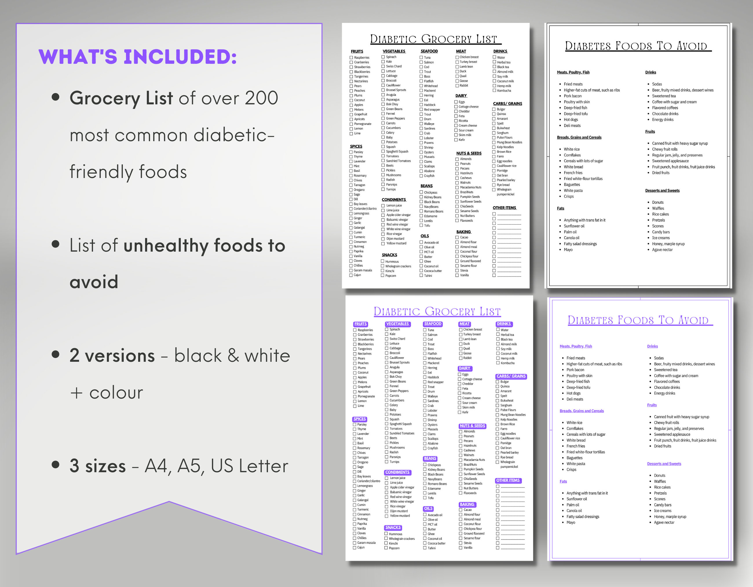Type 2 Diabetes Grocery List Pdf at Darcy Simoi blog