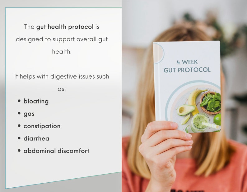 4 Week Gut Protocol Detox Meal Plan 28 Day Gut Cleanse Leaky Gut Health ...