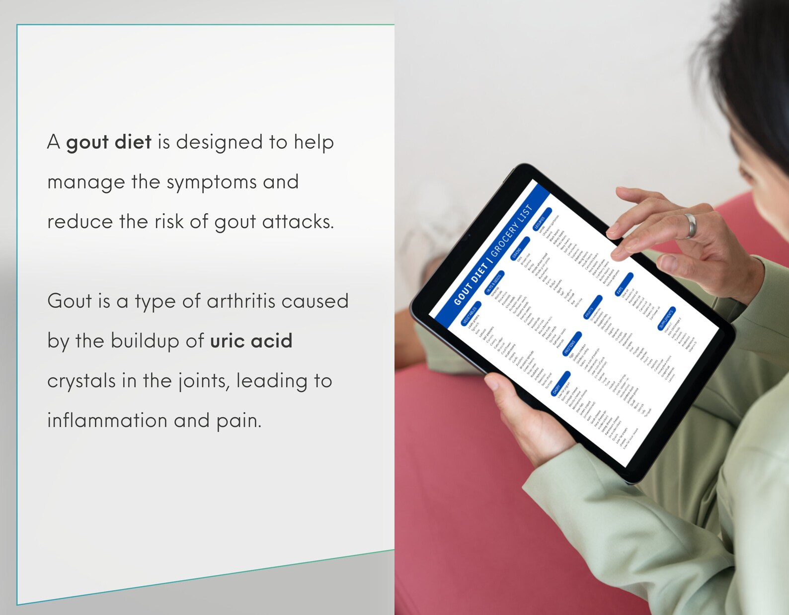 Gout Food List Foods to Avoid Gout Diet Grocery List Anti Inflammatory ...