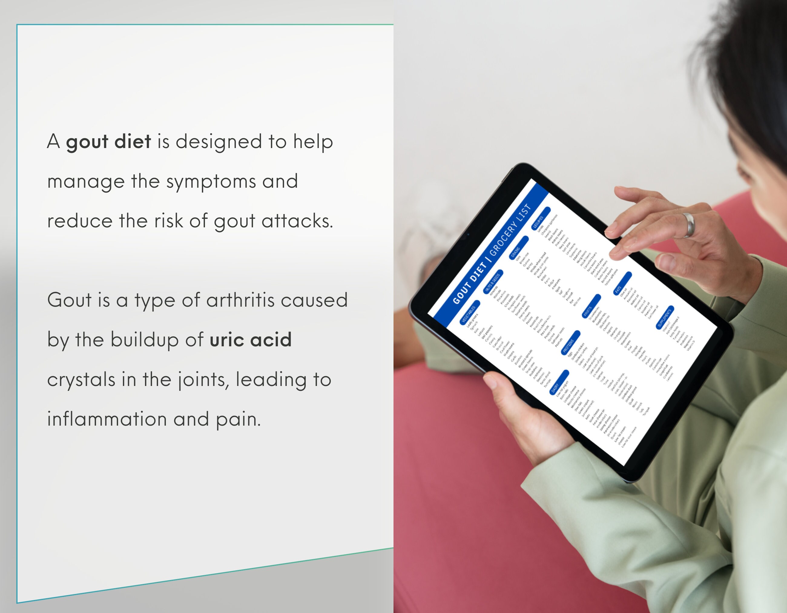 Gout Food List Foods to Avoid Gout Diet Grocery List Anti Inflammatory ...