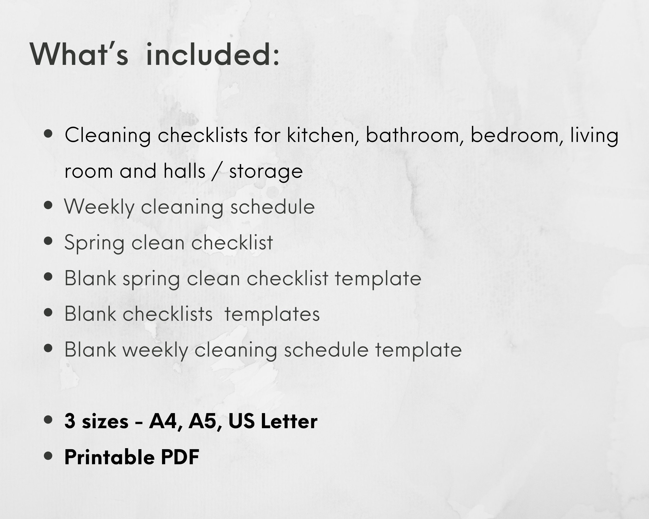 ADHD Cleaning Checklist, Adhd Cleaning Checklist by Room, Weekly ...