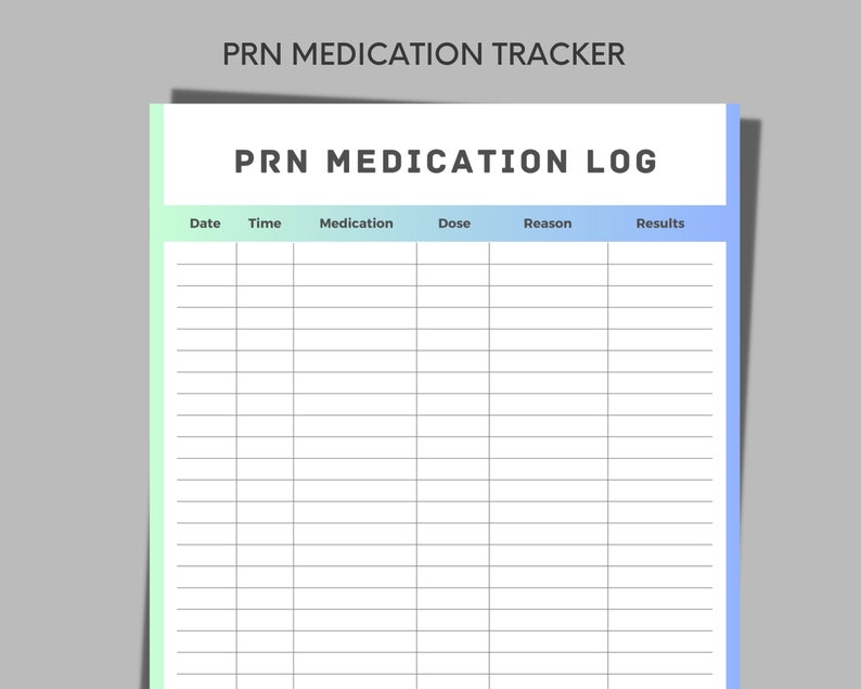 Printable Medication Tracker, AM PM Medication Chart, Editable ...
