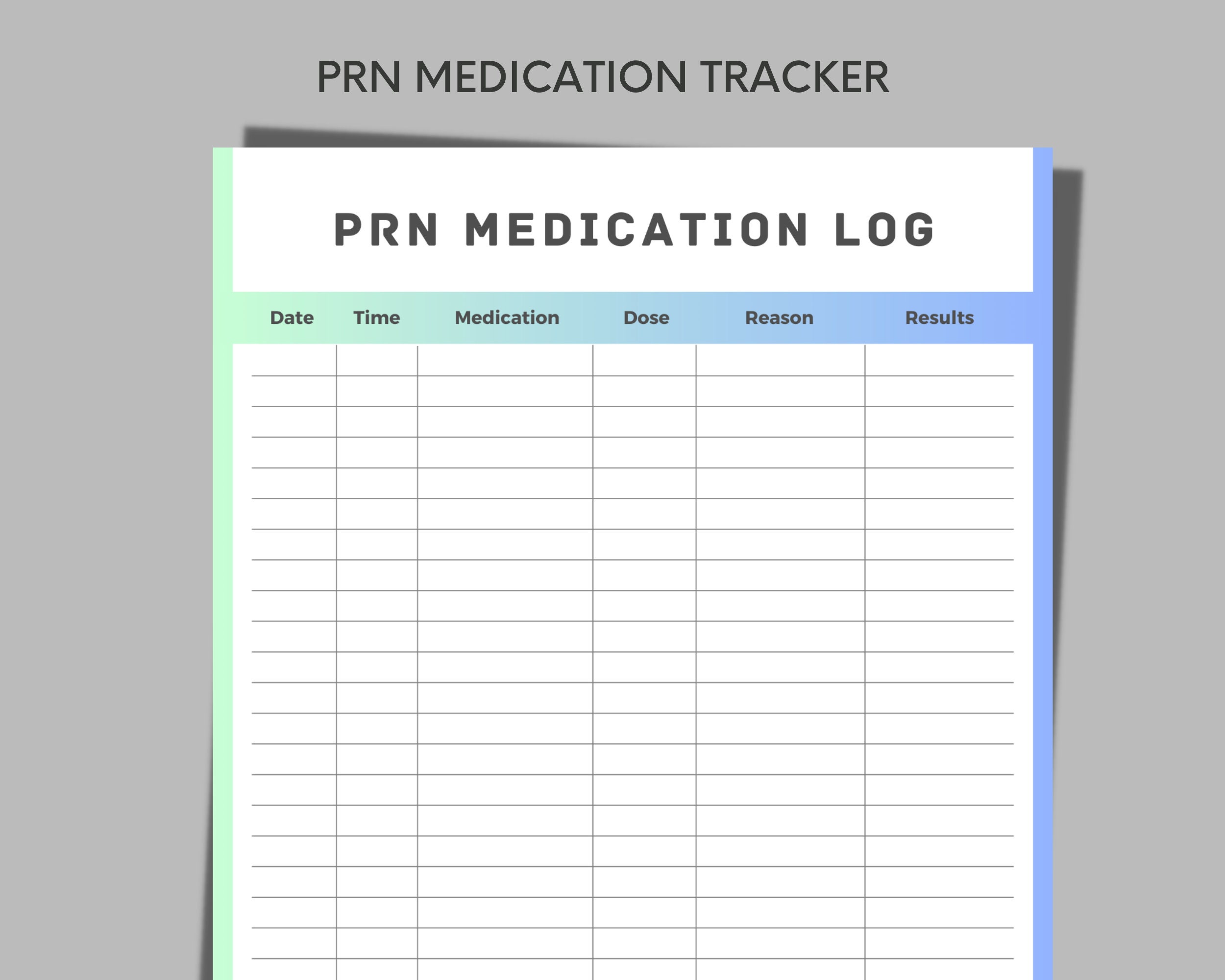 Printable Medication Tracker, AM PM Medication Chart, Editable ...