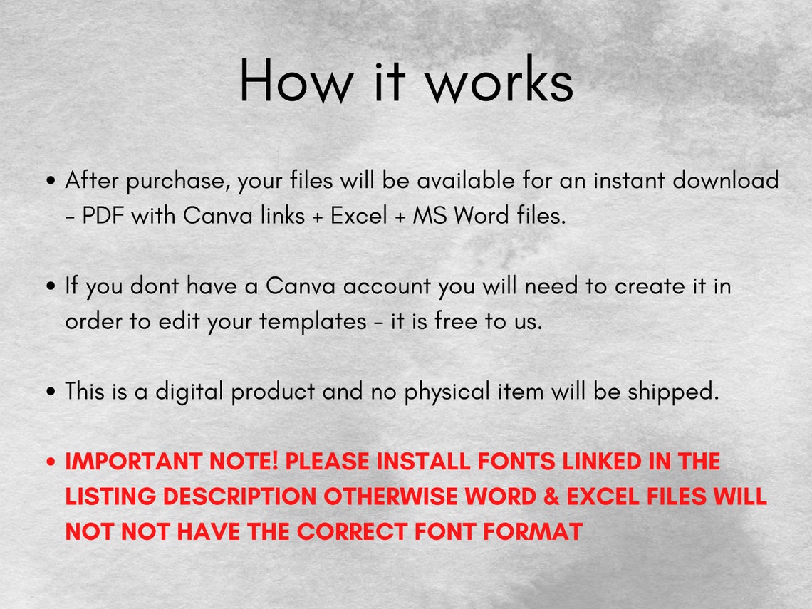 Invoice Template Download Custom Invoice Form Microsoft Word - Etsy UK