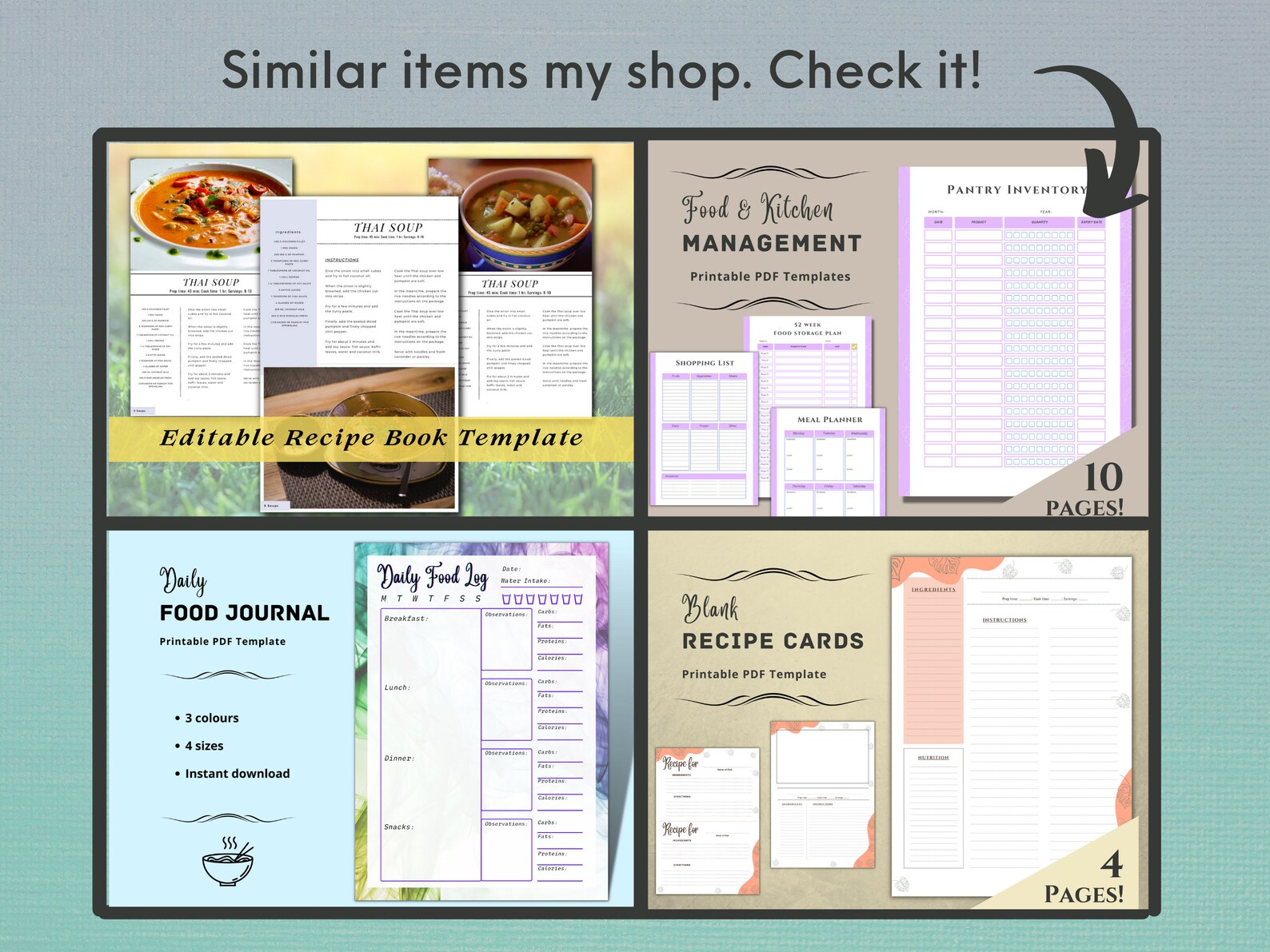 Daily IBS Journal Printable Symptom Tracker Food | Etsy