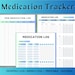 Printable Medication Tracker, AM PM Medication Chart, Editable ...