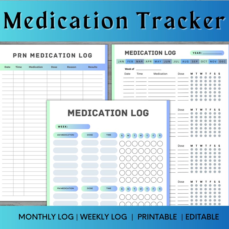 Medication Tracker Am Pm - Etsy