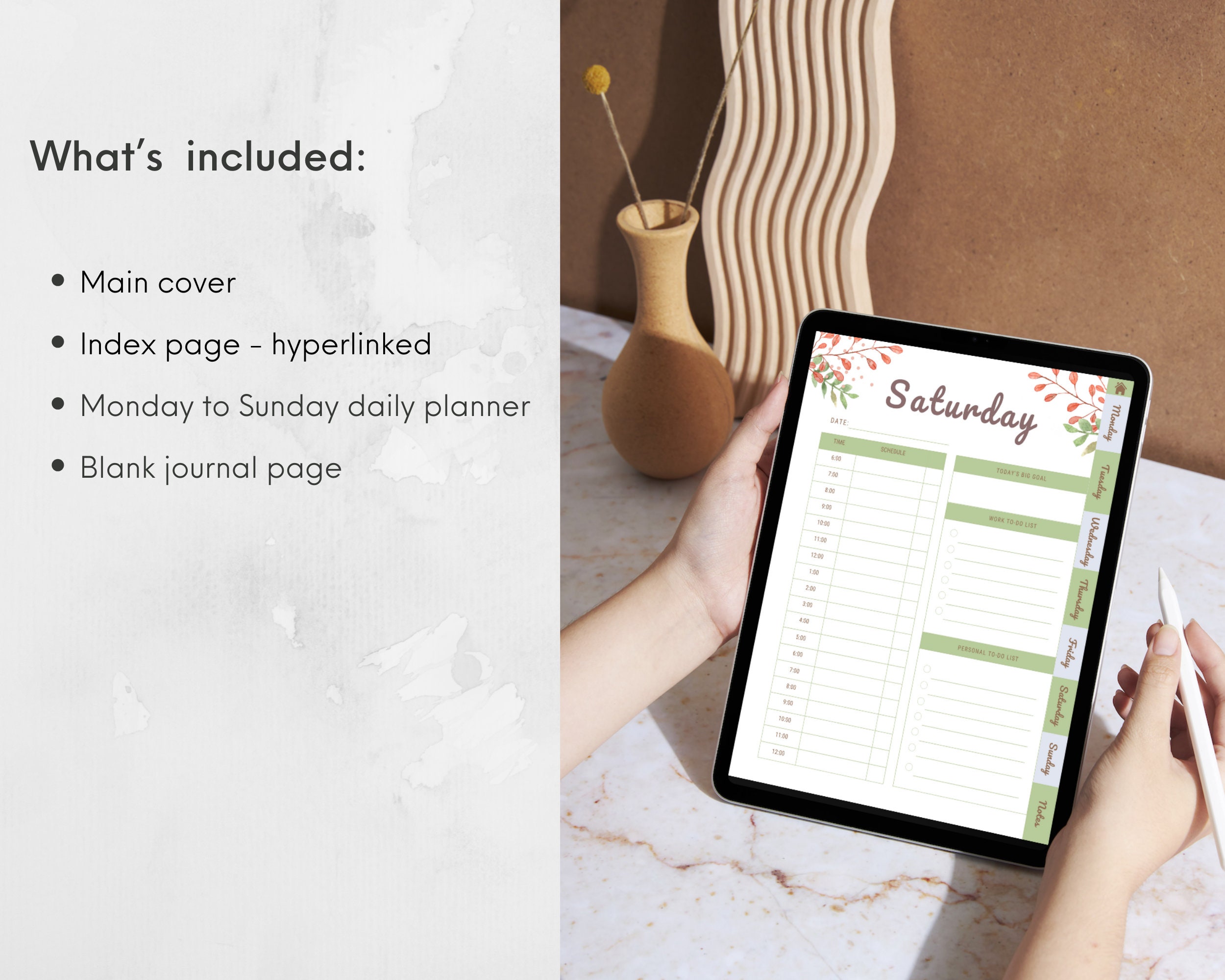 ADHD Digital Planner for Adults Daily Planner for Neurodivergent ADHD ...