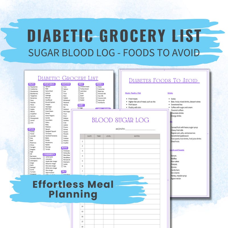 Diabetes Log Digital - Etsy