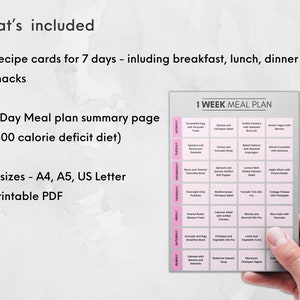 Calorie Deficit Plan Low Calorie Diet Plan Menu Recipes Weekly 800 ...