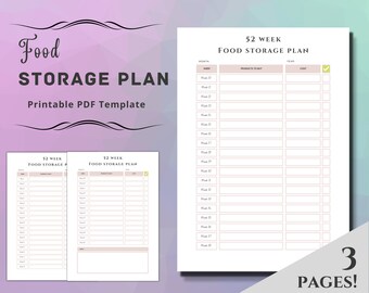 Food Storage Planner - Etsy