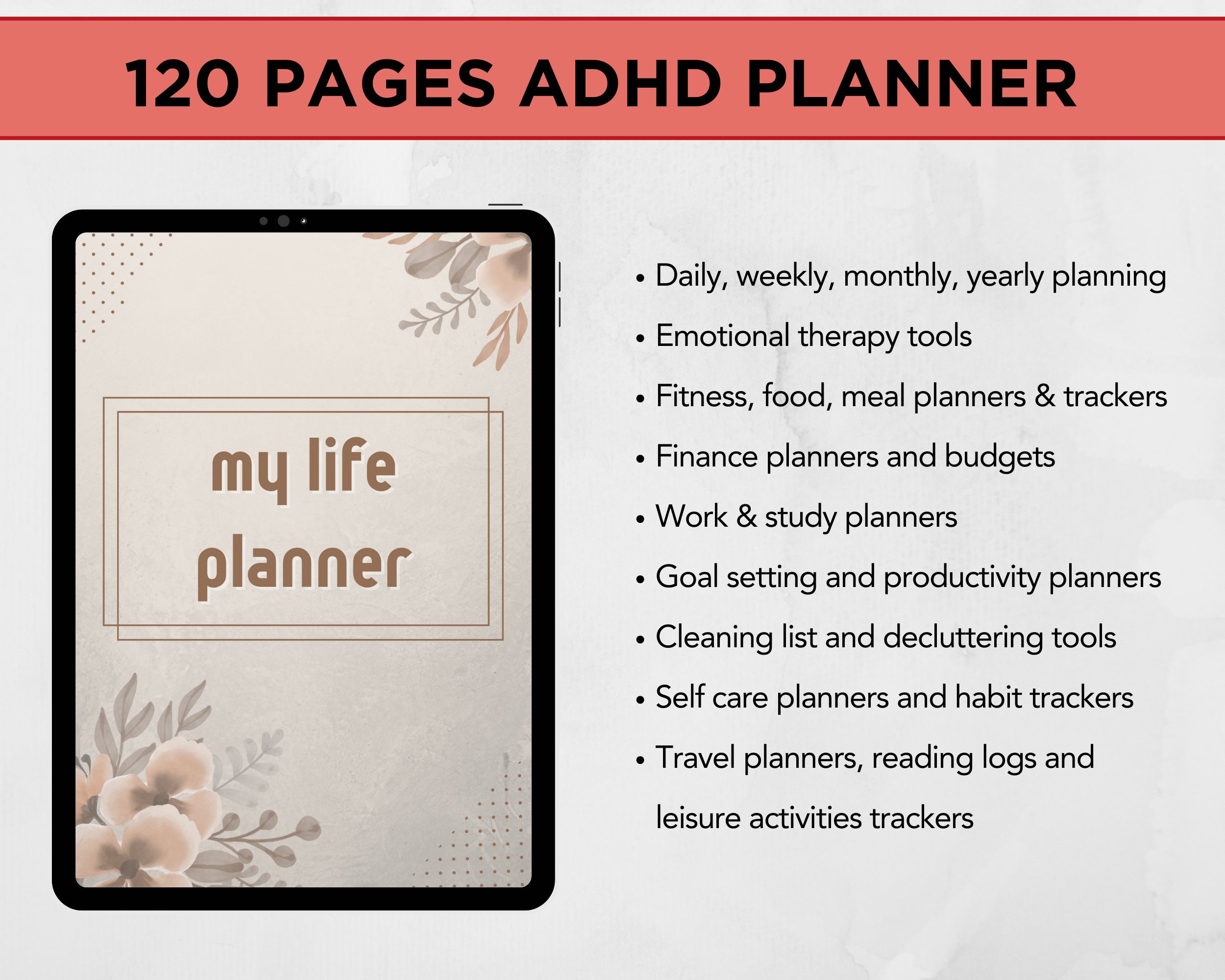ADHD Resources Adult ADHD Planner Printable Adhd Planning A5 A4 Adhd ...