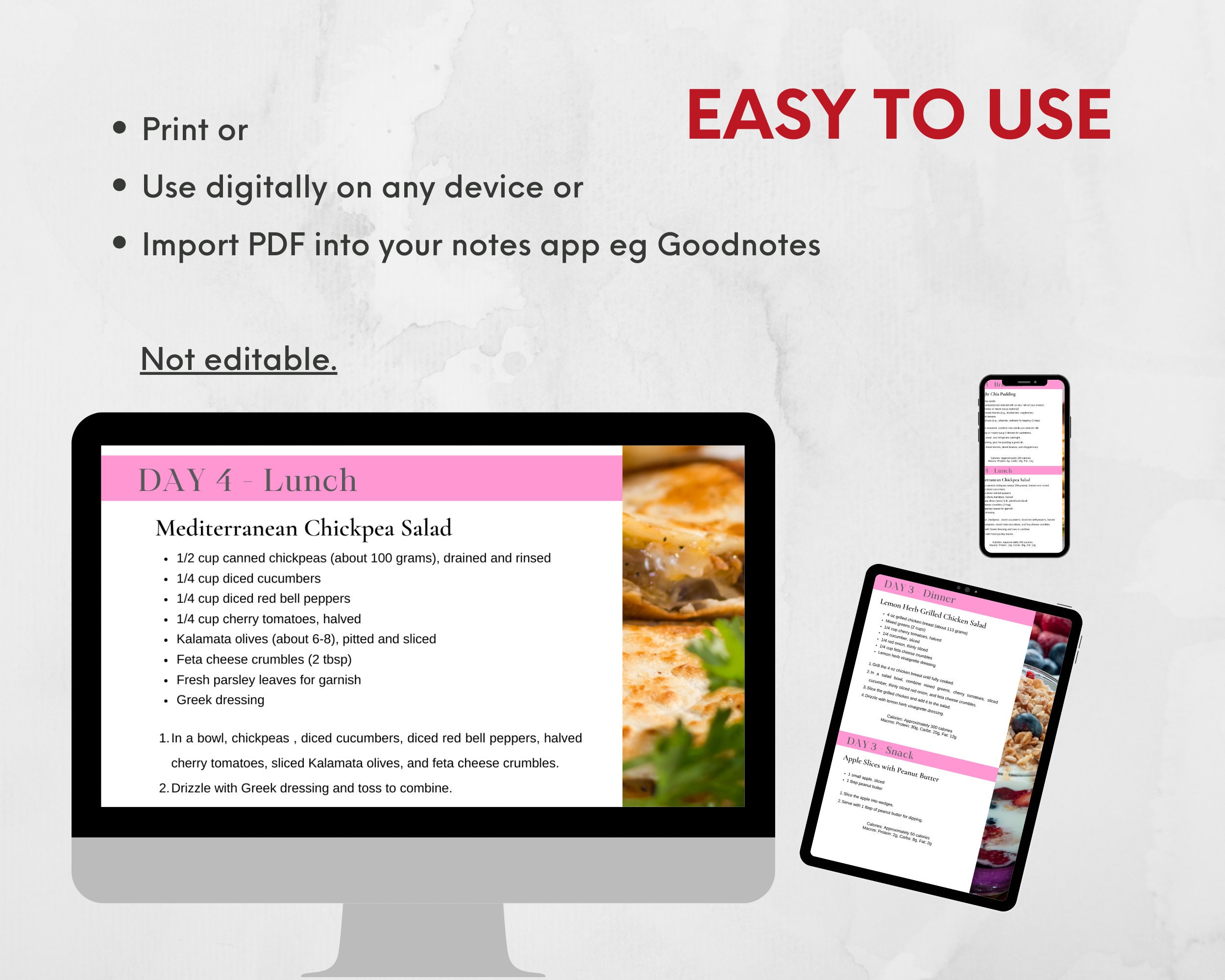Diet Plan Weekly 800 Calorie Meal Plan With Recipes Low Calorie Deficit ...
