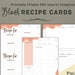 Blank Recipe Book Template PDF Blank Recipe Card Template Printable ...