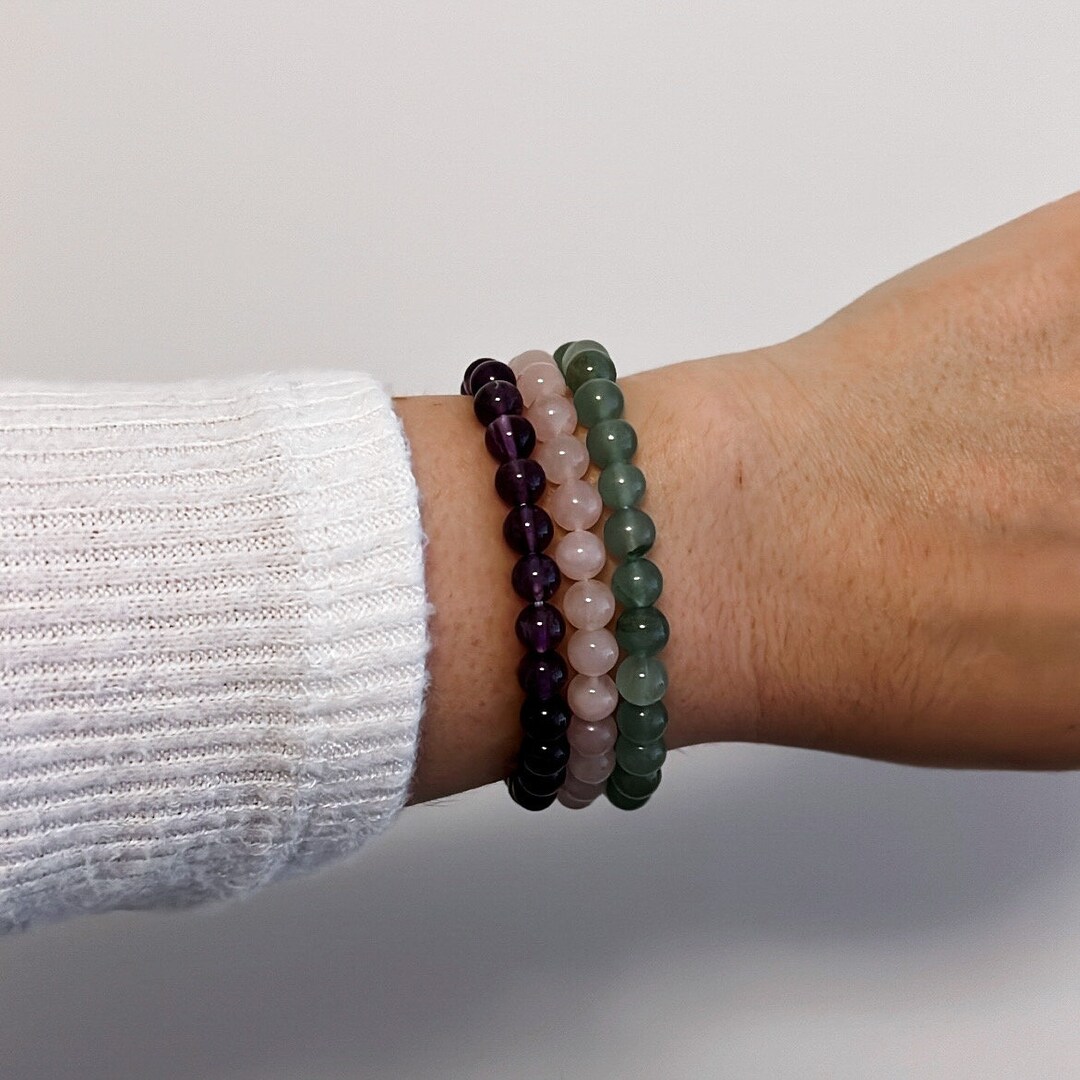 ARIES 3-piece Set Aries Bracelets Healing Crystal Bracelet Zodiac ...