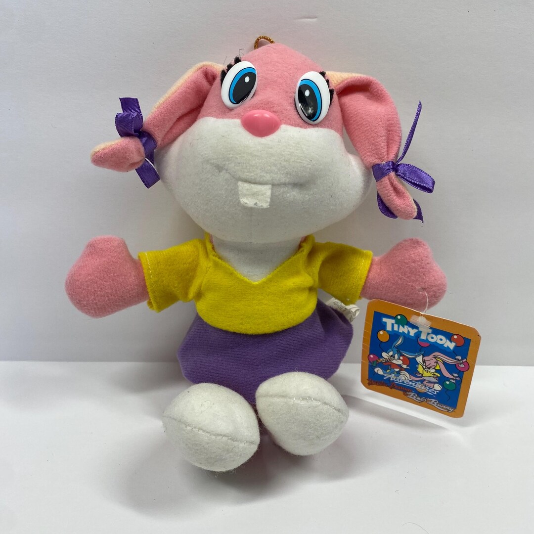 Vintage Tiny Toon Adventures Babs Bunny 7" Plush 1990 ACE Novelty ...