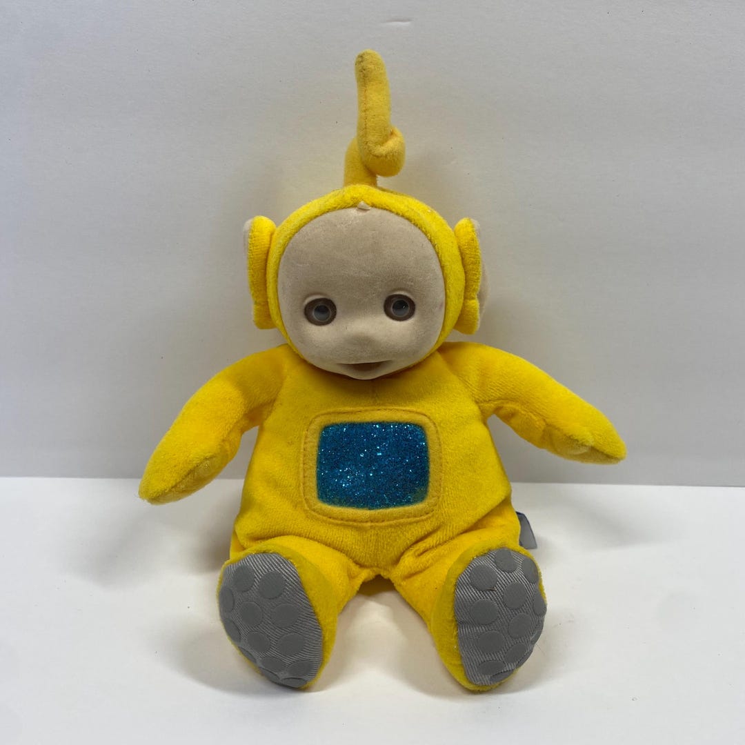 Eden Teletubbies Laa Laa Yellow Plush Bean Bag 8" Soft Toy 1998 Eden - Etsy