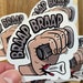 Dirt Bike Sticker Braap Braap Sticker Funny Bike Sticker - Etsy