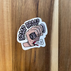 Dirt Bike Sticker Braap Braap Sticker Funny Bike Sticker - Etsy