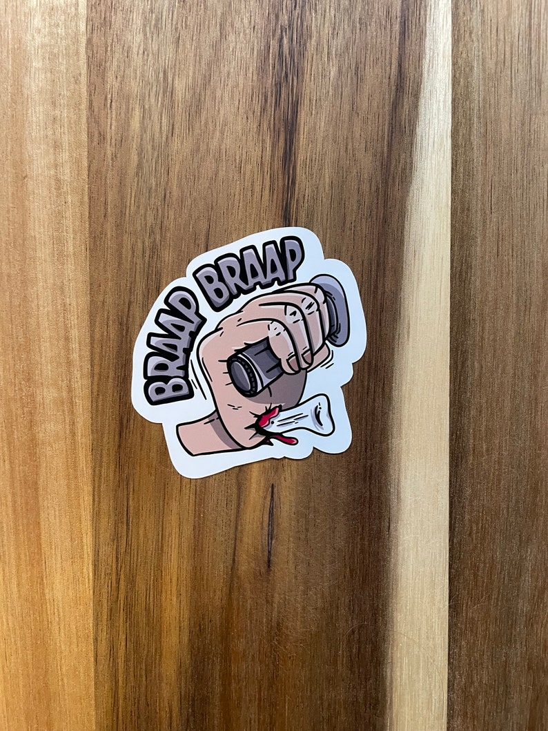 Dirt Bike Sticker Braap Braap Sticker Funny Bike Sticker - Etsy