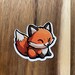 Cute Baby Fox Sticker - Etsy