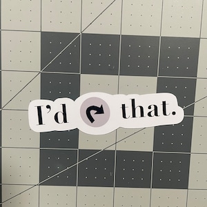 Magic the Gathering Sticker I'd Tap That Sticker Funny - Etsy