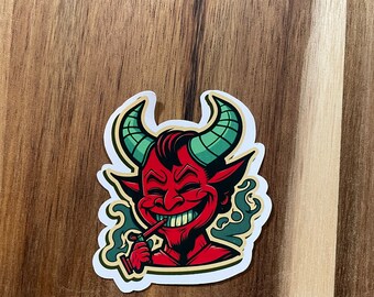 CUTE DEVIL Sticker Sheet // Aesthetic Halloween Satan Red Devil Costume ...