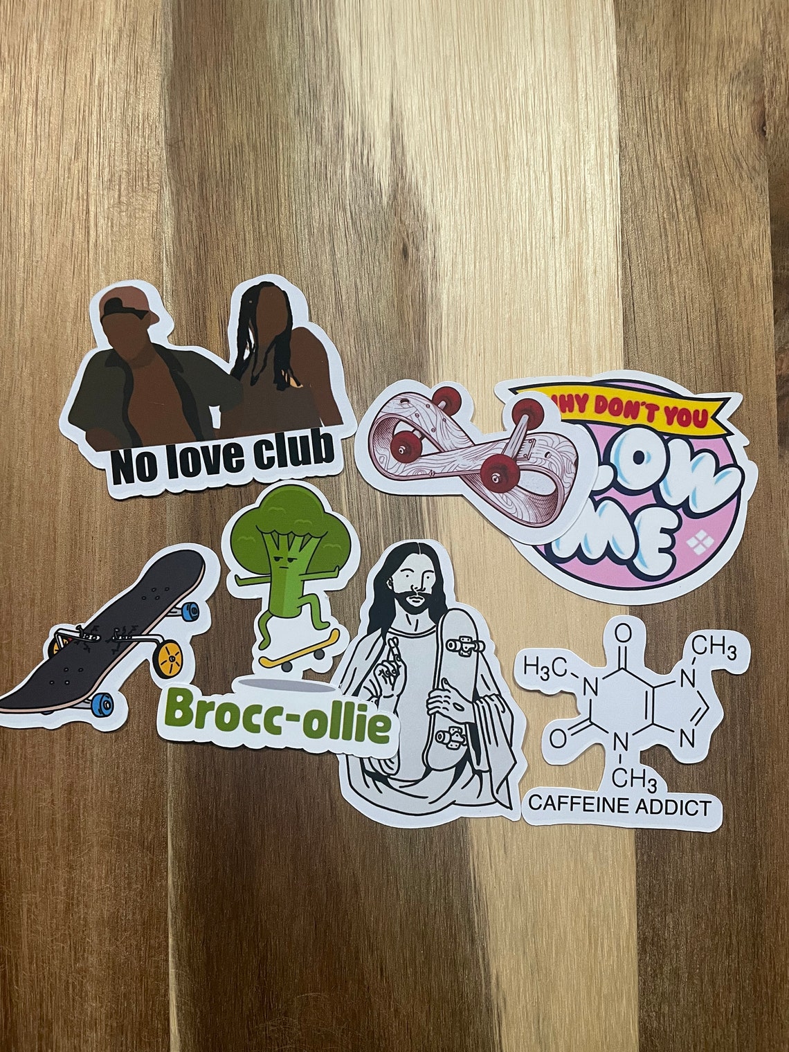 Skateboarding Jesus Sticker - Etsy