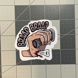 Dirt Bike Sticker Braap Braap Sticker Funny Bike Sticker - Etsy