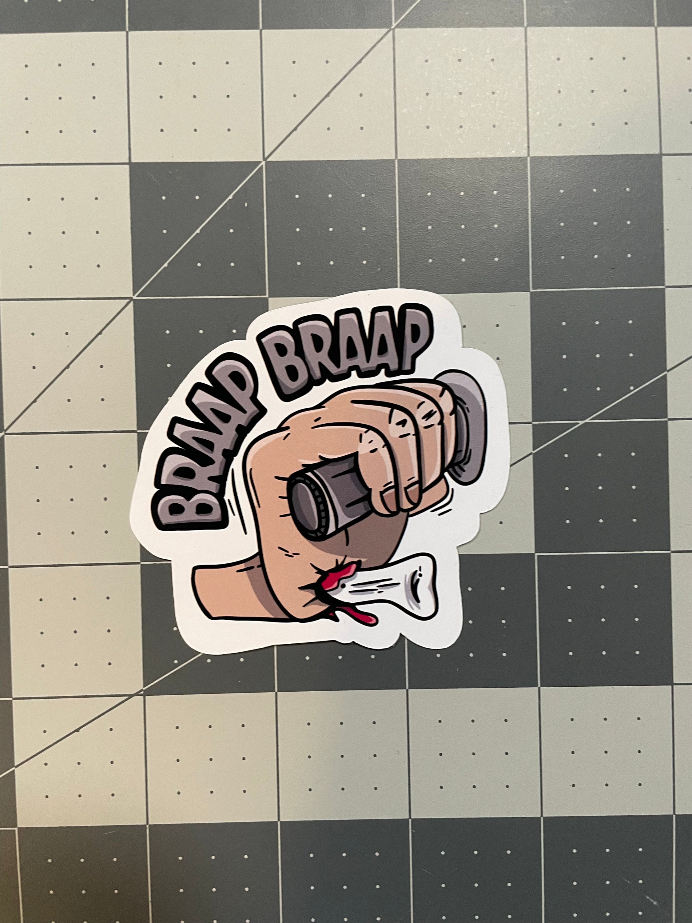 Dirt Bike Sticker Braap Braap Sticker Funny Bike Sticker - Etsy